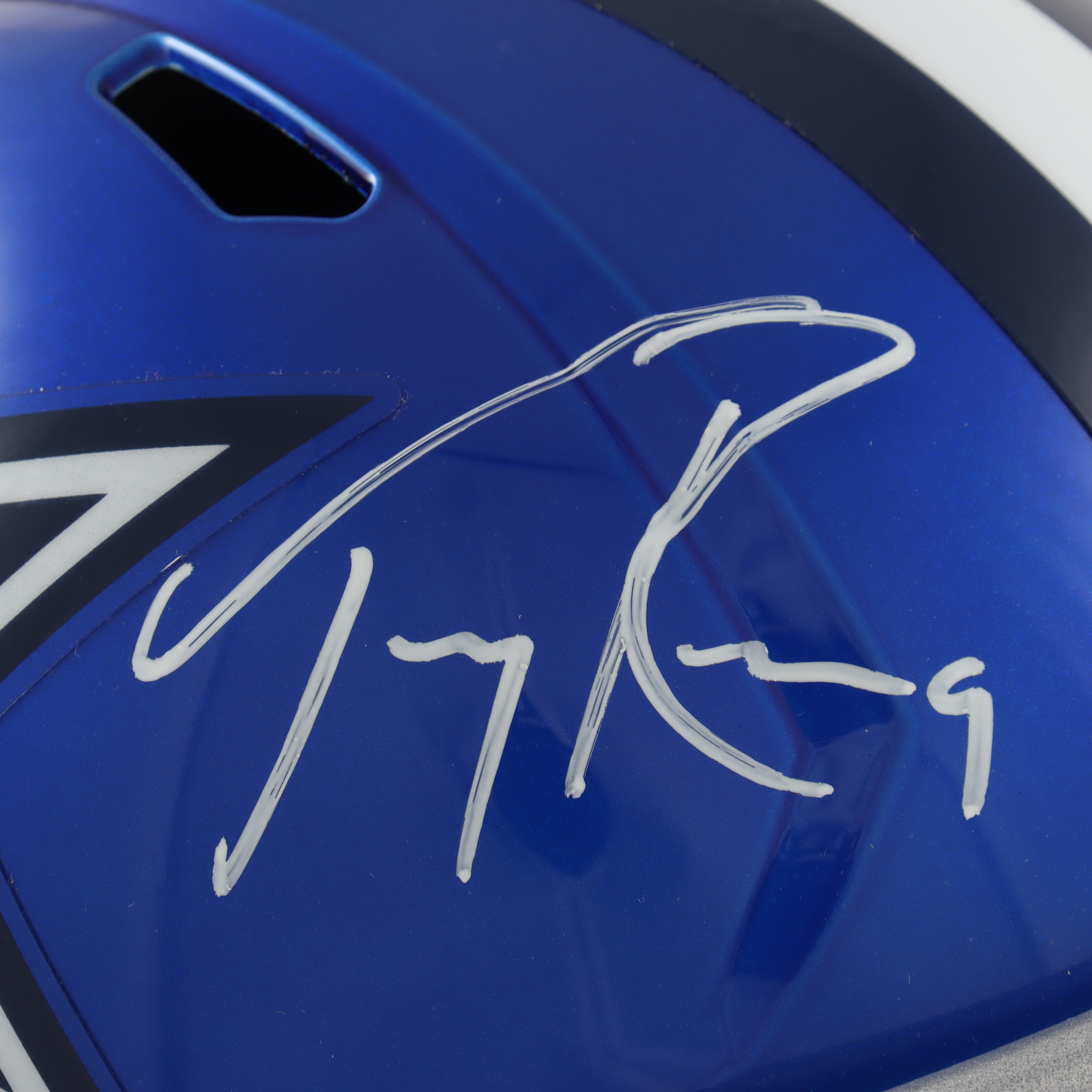 Tony Romo Signed Cowboys Full-Size Flash Alternate Speed Helmet ...