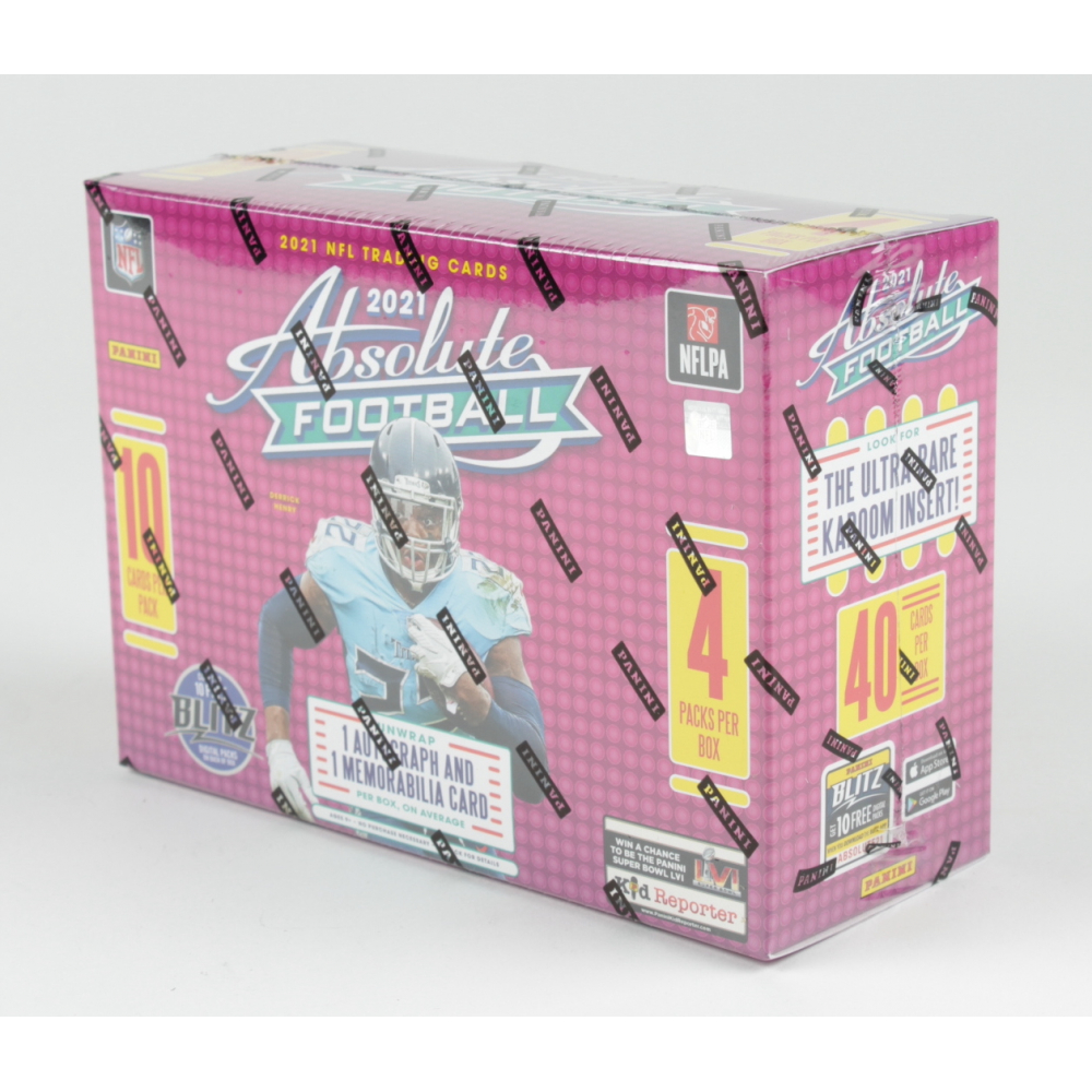 2021 Panini Absolute Football Mega Box with (4) Packs | Pristine Auction