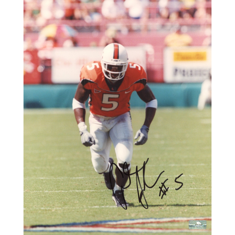 Andre Johnson Signed Miami Hurricanes 8x10 Photo (Palm Beach ...