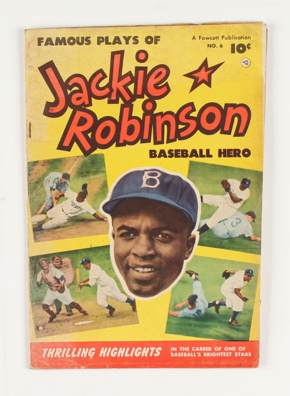 1952 "Famous Plays of Jackie Robinson, Baseball Hero" Vol. 1 Issue #6 ...