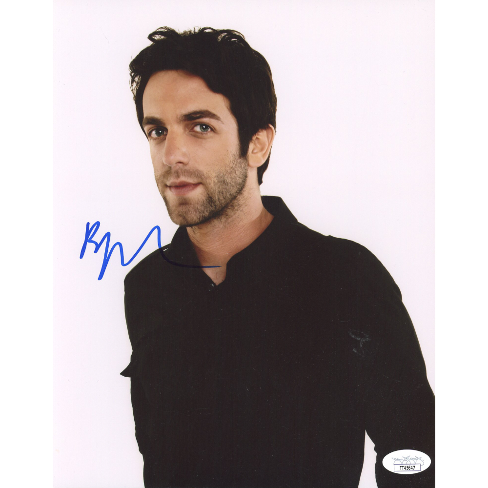 B J Novak Signed 8x10 Photo Jsa Coa Pristine Auction