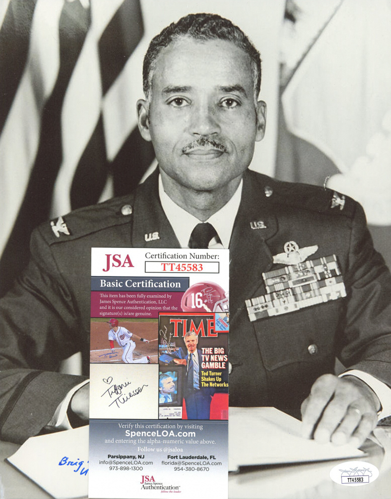 Charles McGee Signed 8x10 Photo Inscribed "Brig Gen, USAF (Ret)" (JSA ...