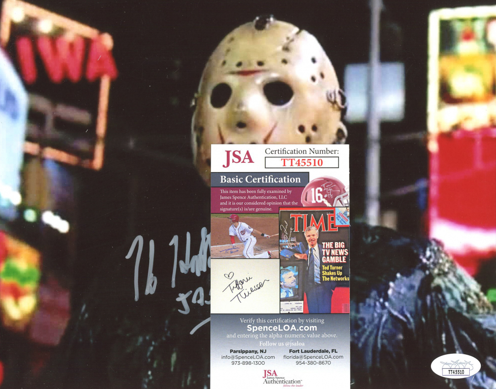 Kane Hodder Signed "Friday the 13th" 8x10 Photo Inscribed "Jason" (JSA ...