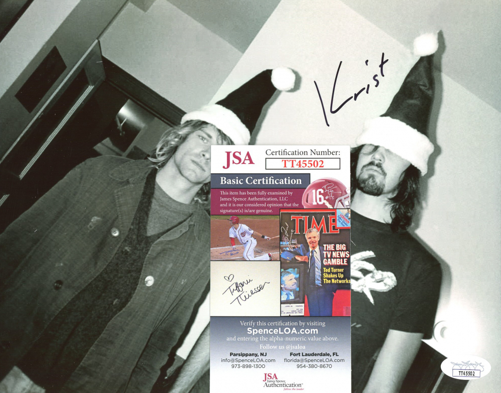 Krist Novoselic Signed 8x10 Photo (JSA COA) | Pristine Auction