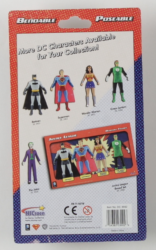 "Superman" DC Comics Bendable Poseable Action Figure with Original ...