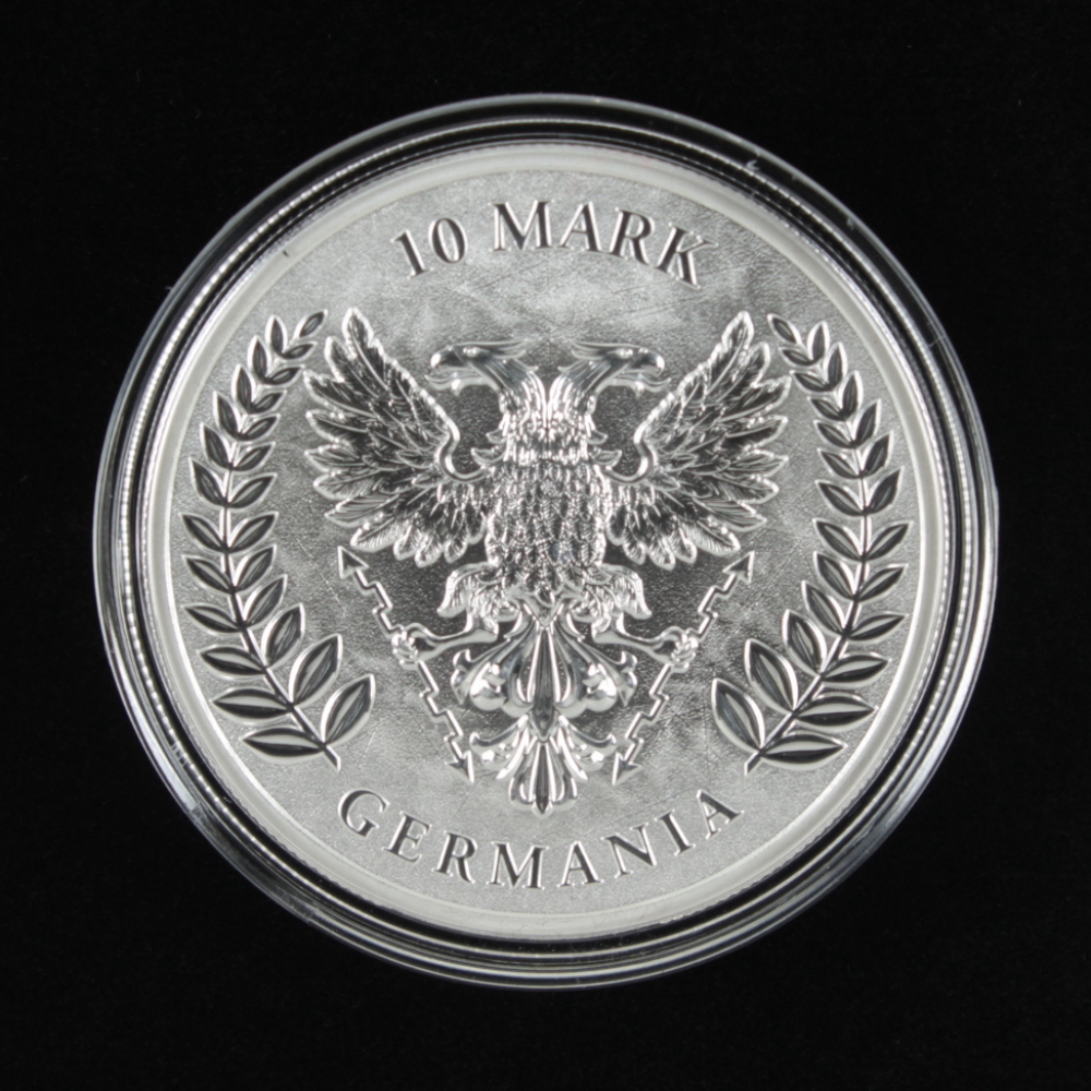 2021 Germania 2oz Silver Germania Mint 10 Mark Coin | Pristine Auction
