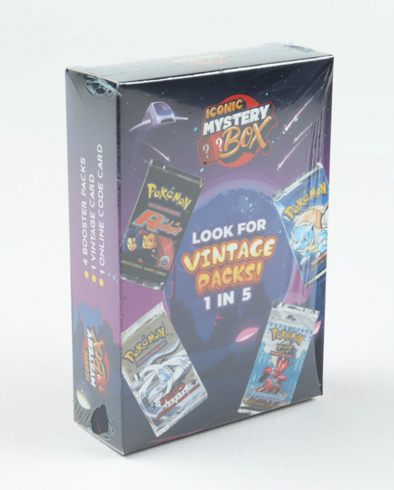 Iconic Pokemon Mystery Box with (4) Booster Packs | Pristine Auction