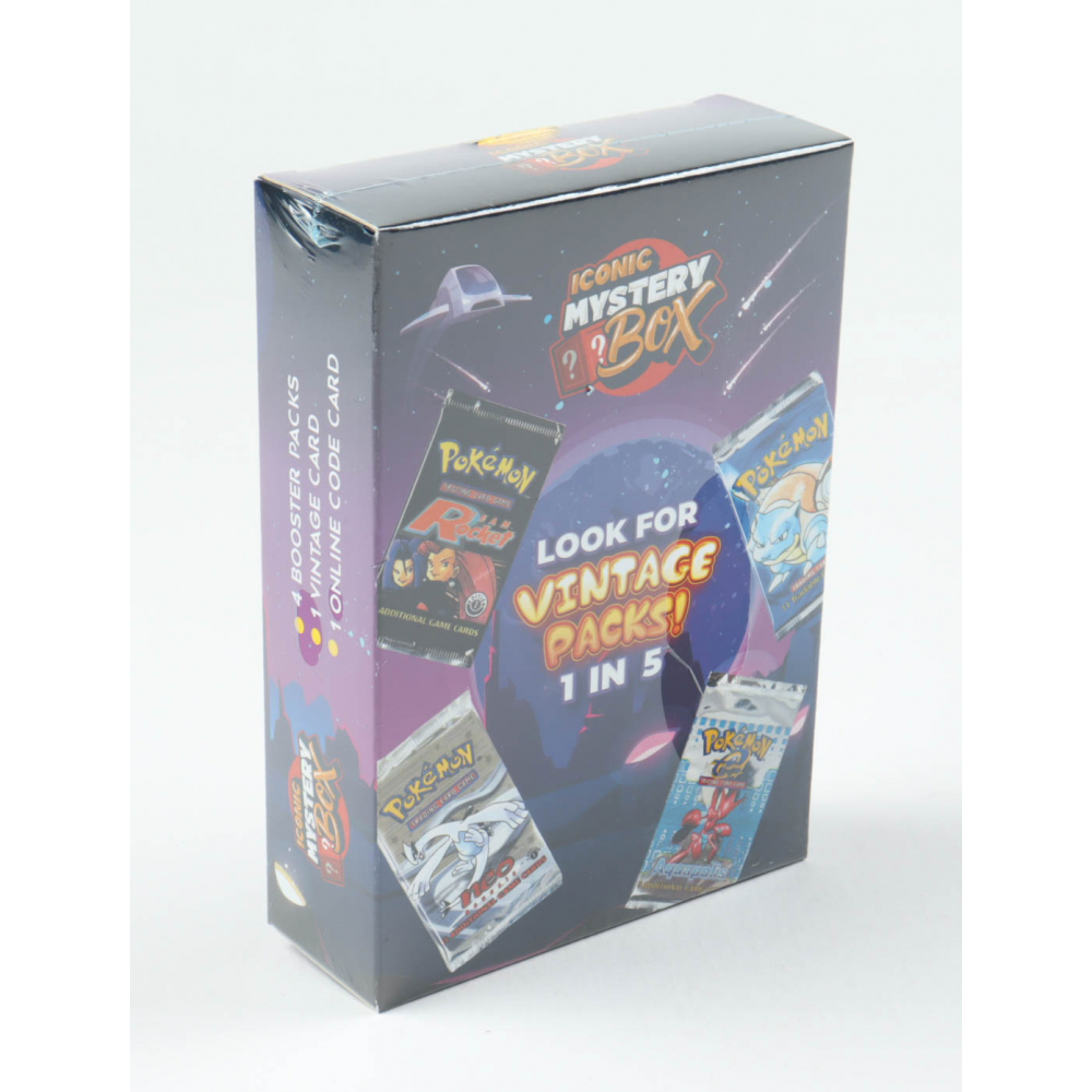 Iconic Pokemon Mystery Box with (4) Booster Packs | Pristine Auction