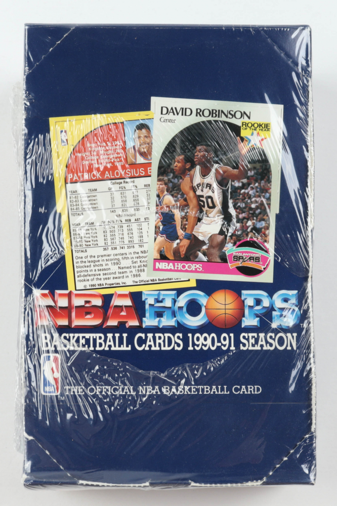 1990-91 Hoops Series 1 Basketball Wax Box of (36) Packs | Pristine Auction