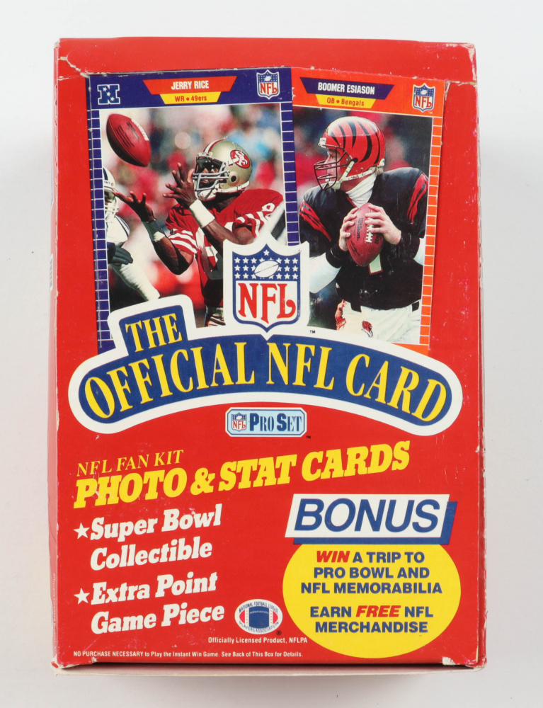 1989 Pro Set Football Wax Box with (36) Packs (See Description) | Barnebys