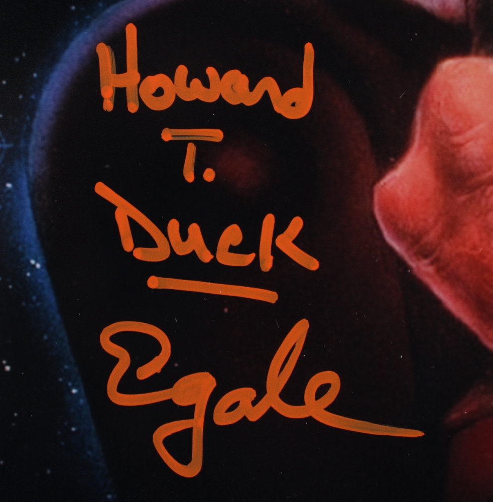 Ed Gale Signed "Howard the Duck" 11x14 Photo Inscribed "Howard T. Duck ...