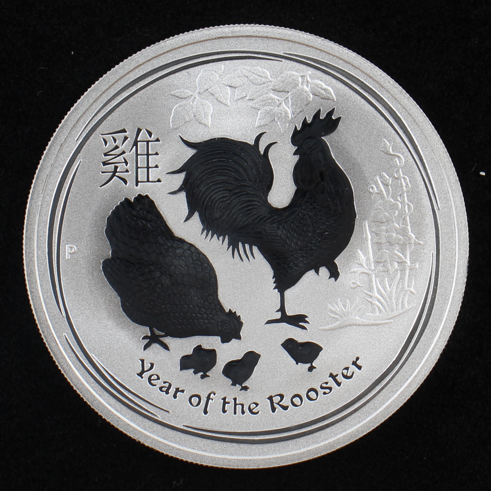 2017 $1 One Dollar Australian Lunar Series II Year of the Rooster ...