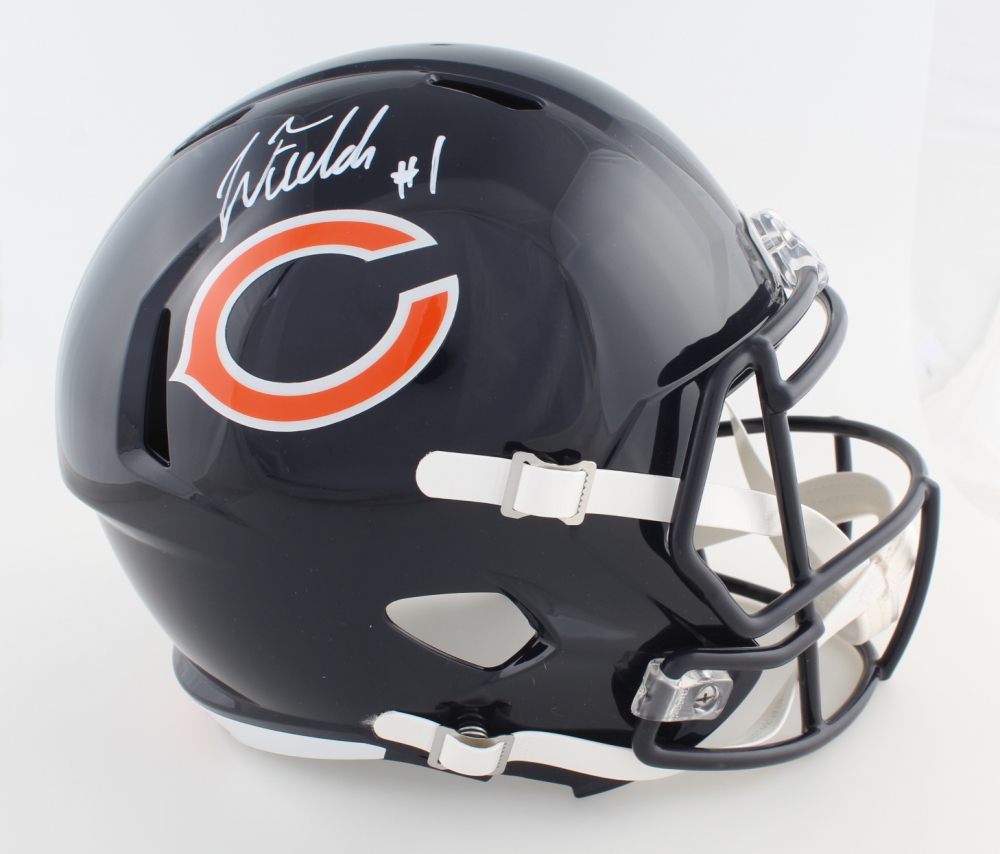 Justin Fields Signed Bears Full-Size Speed Helmet (Beckett Hologram ...