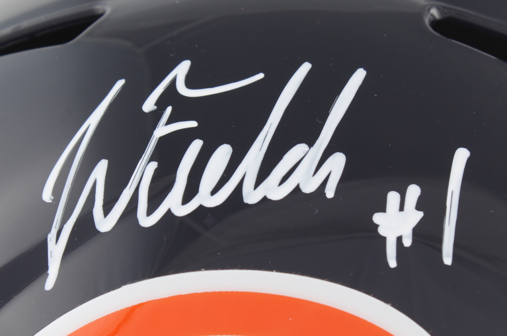 Justin Fields Signed Bears Full-Size Speed Helmet (Beckett Hologram ...
