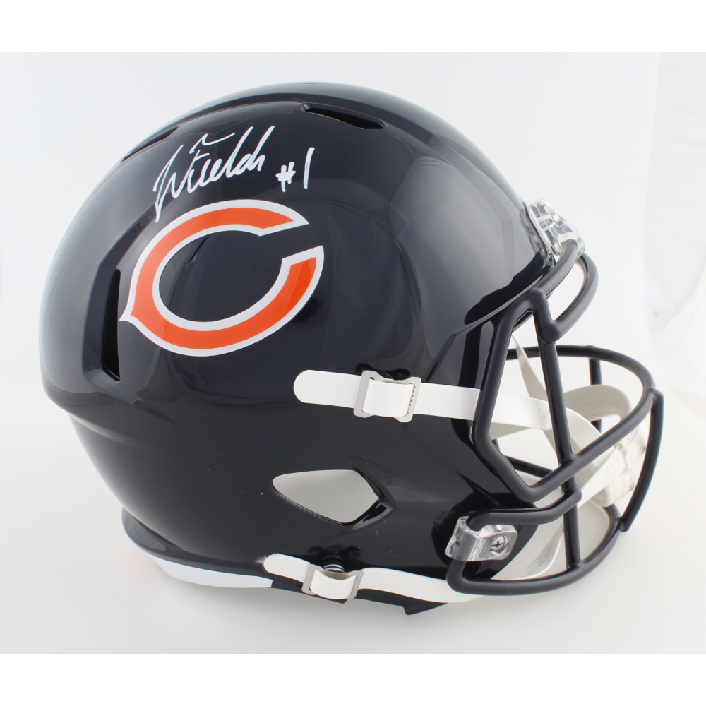 Justin Fields Signed Bears Full-Size Speed Helmet (Beckett Hologram ...