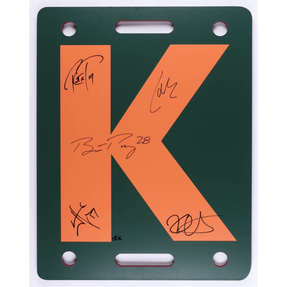 Metallica & Buster Posey Signed Giants Strikeout "K" Board (Beckett LOA ...