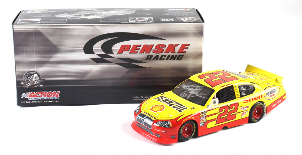 Kurt Busch Signed NASCAR #22 Shell / 2011 Dodge Charger - 1:24 Diecast ...