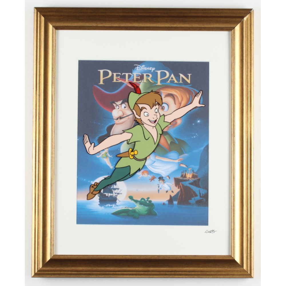 Walt Disney's "Peter Pan" 13x16 Custom Framed Hand-Painted Animation ...