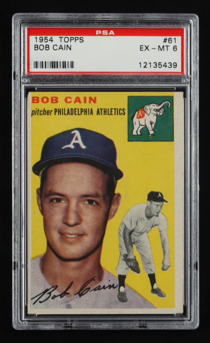 Bob Cain 1954 Topps #61 (PSA 6) | Pristine Auction