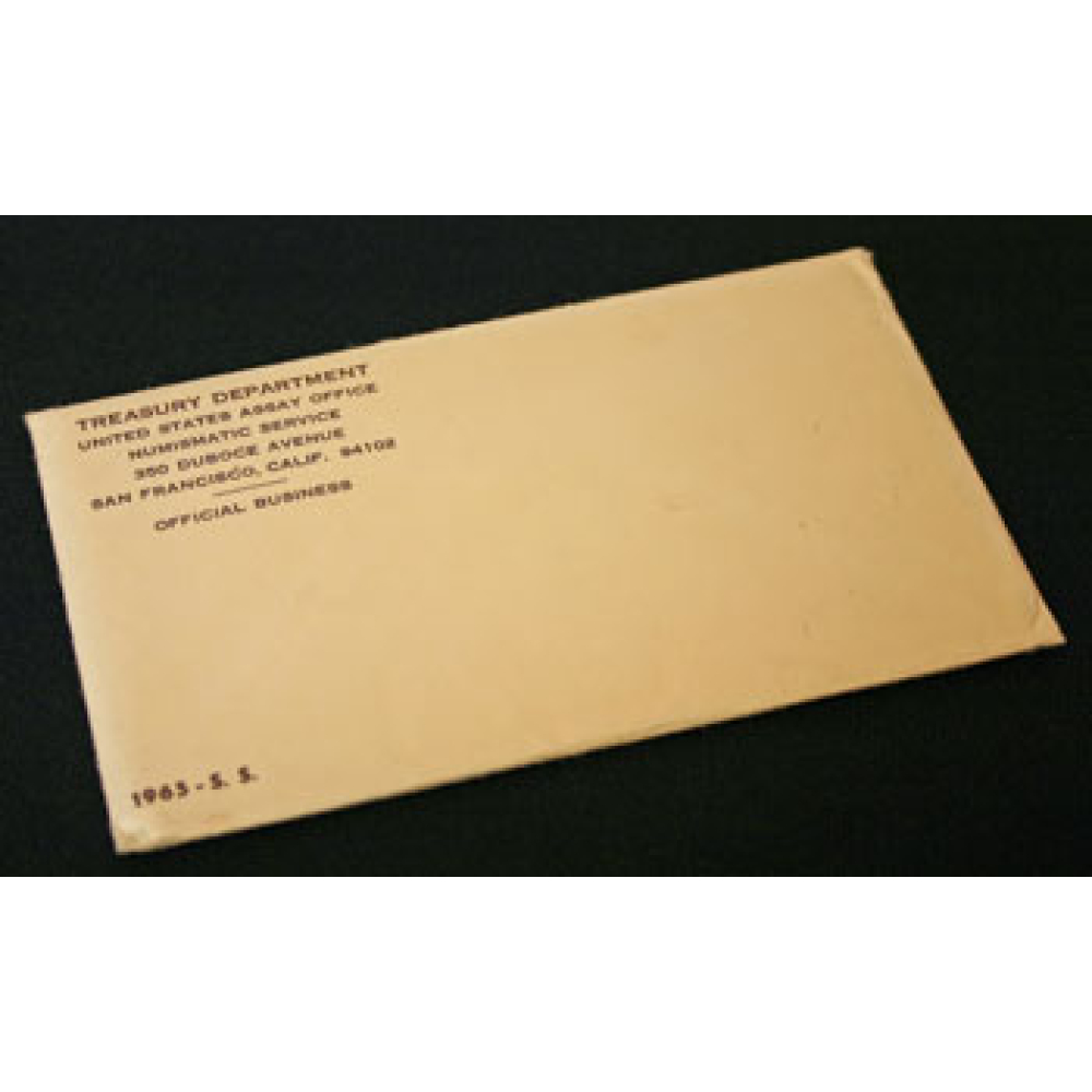 1965-S.S. United States Mint Silver Coin Set with Envelope | Pristine ...
