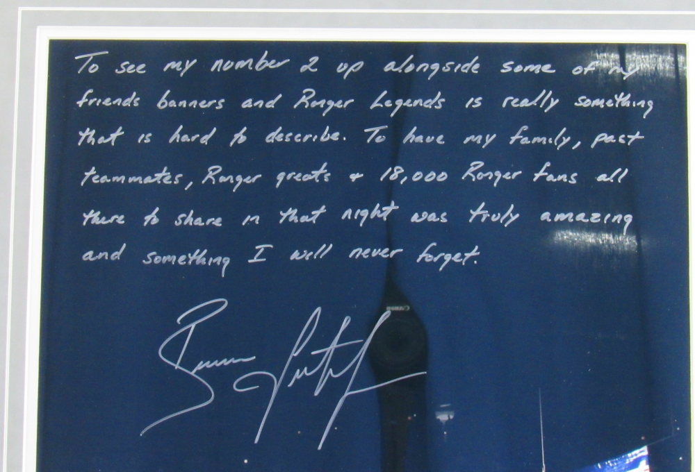 Brian Leetch Signed Rangers "Retirement Night" 16x20 Custom Framed ...