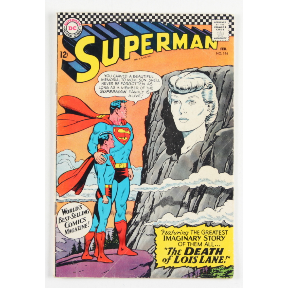 1967 "Superman" Issue #194 DC Comic Book | Pristine Auction