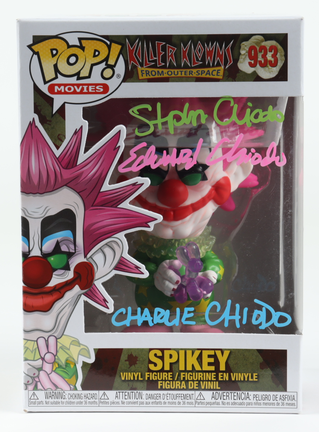 Stephen Chiodo, Charlie Chiodo & Edward Chiodo Signed "Killer Klowns ...