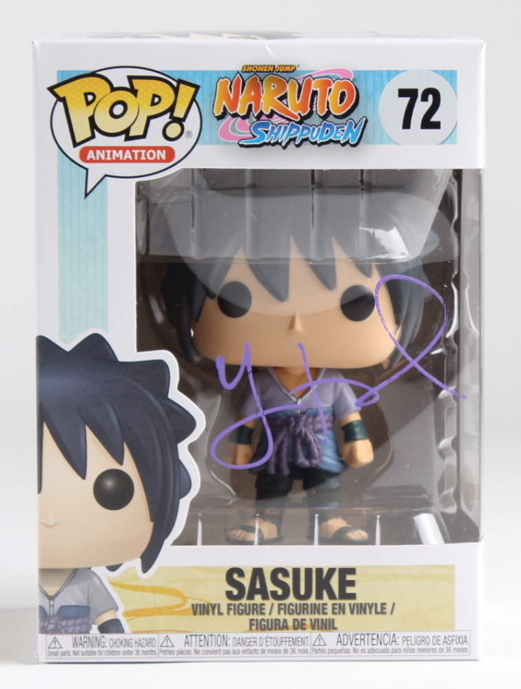 Yuri Lowenthal Signed "Naruto: Shippuden" #72 Sasuke Funko Pop! Vinyl ...