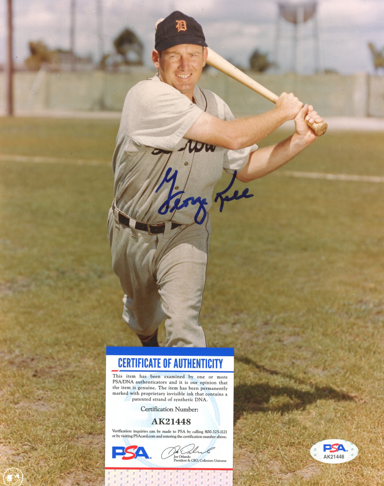 George Kell Signed Tigers 8x10 Photo (PSA COA) | Pristine Auction