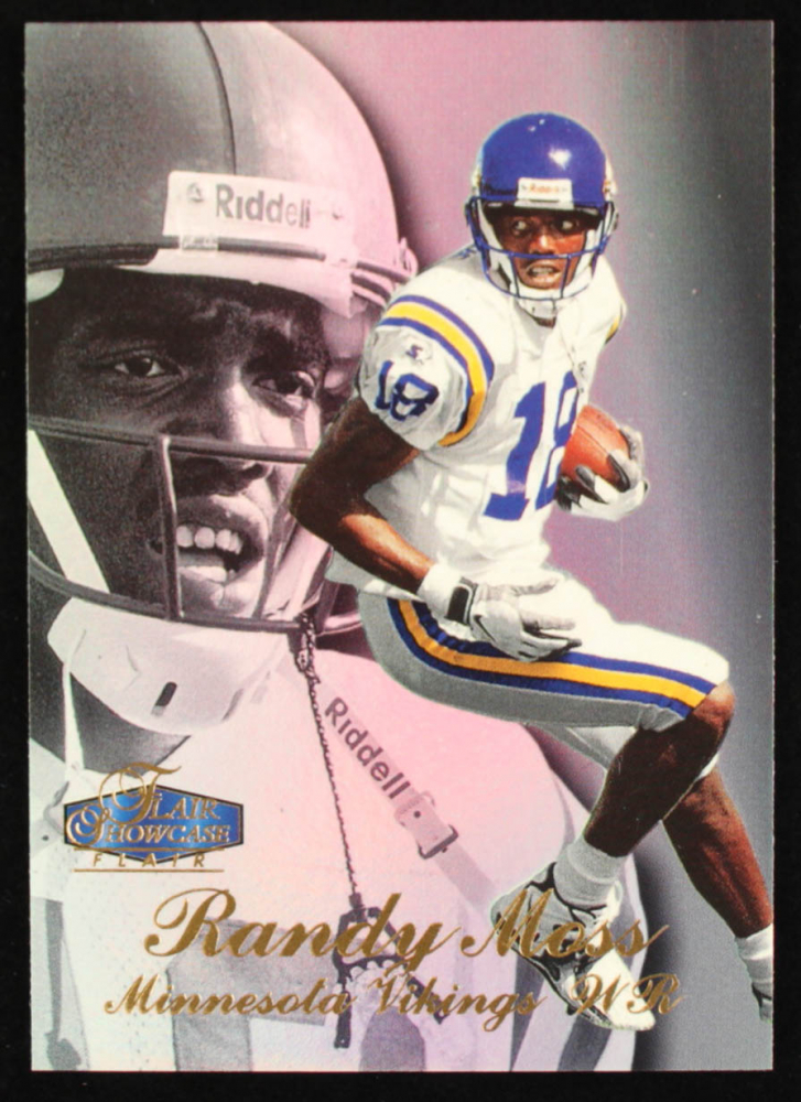 Randy Moss 1998 Flair Showcase Row 3 #5 RC | Barnebys