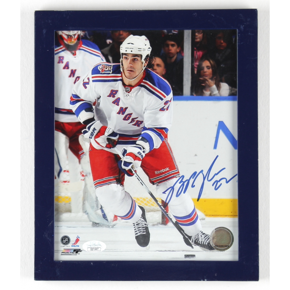 Brian Boyle Signed Rangers 9.5x11.5 Custom Framed Photo (JSA COA ...