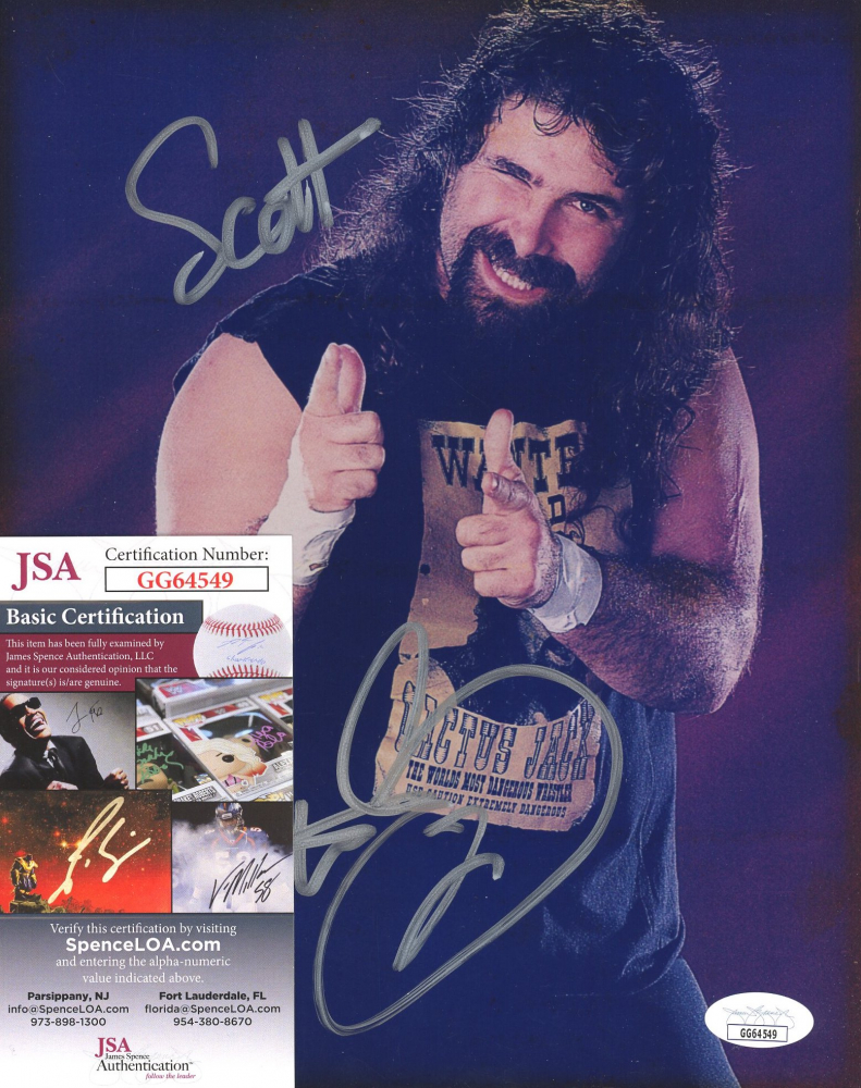 Mick Foley Signed WWE 8x10 Photo (JSA COA) | Pristine Auction