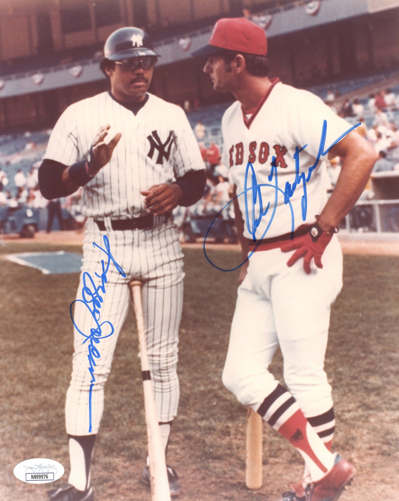Reggie Jackson & Carl Yastrzemski Signed 8x10 Photo (JSA COA ...