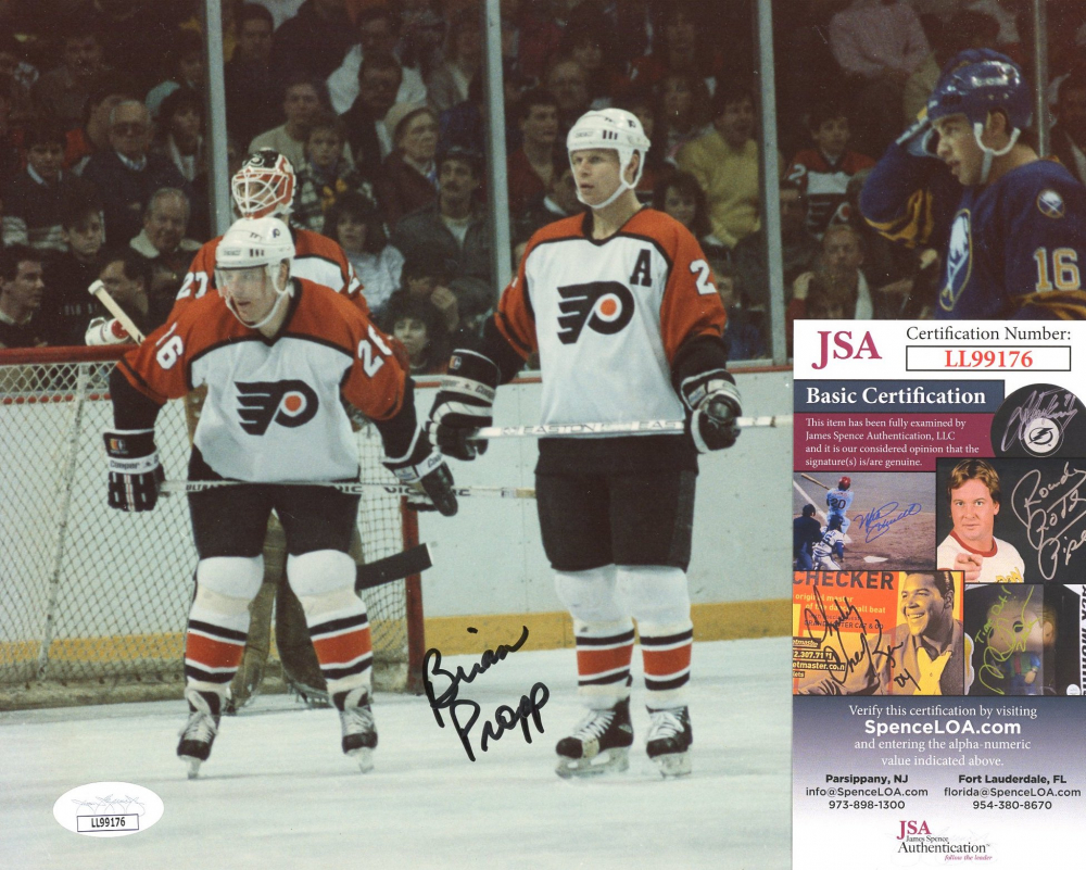 Brian Propp Signed Flyers 8x10 Photo (JSA COA) | Pristine Auction