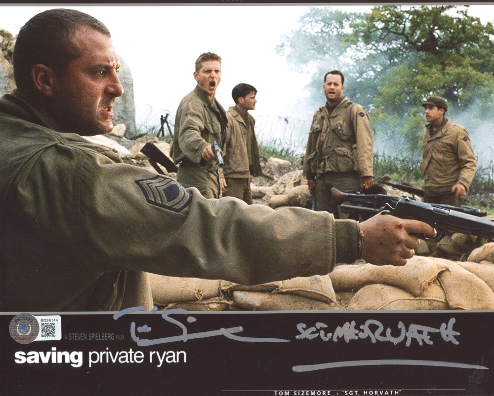 Tom Sizemore Signed "Saving Private Ryan" 8x10 Photo Inscribed "Sgt ...