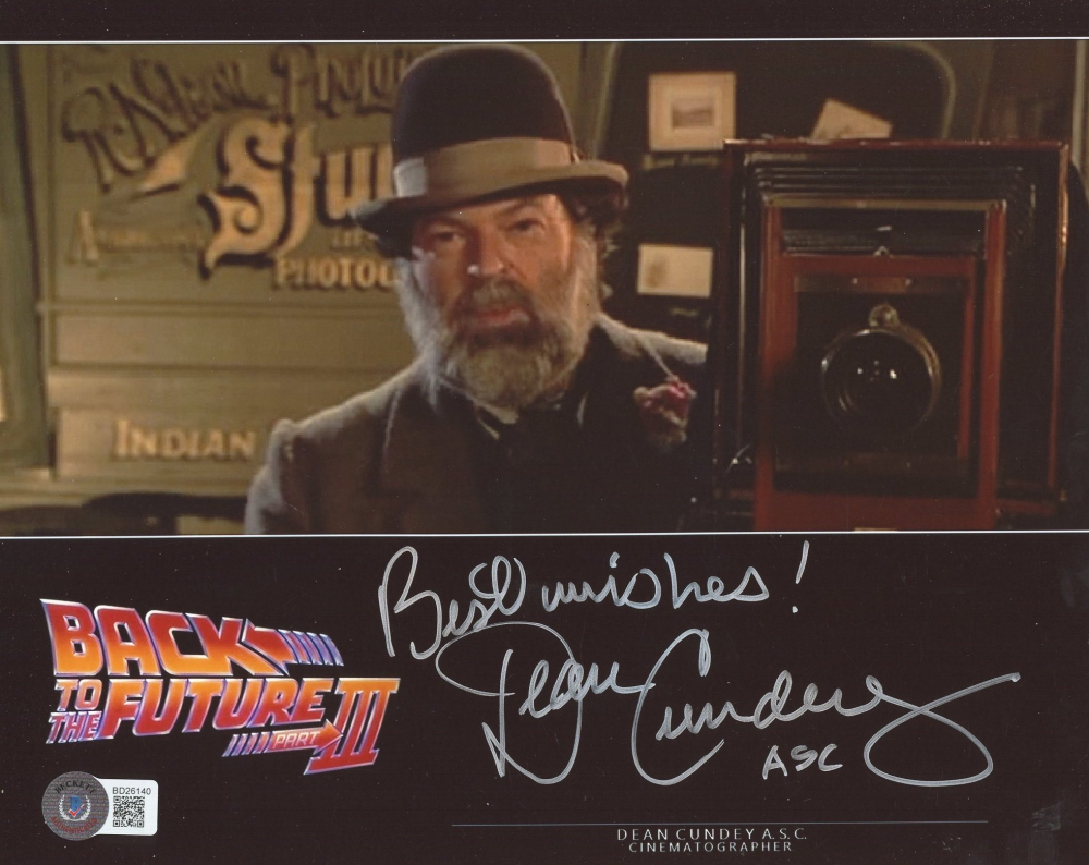 Dean Cundey Signed "Back to the Future Part III" 8x10 Photo Inscribed ...