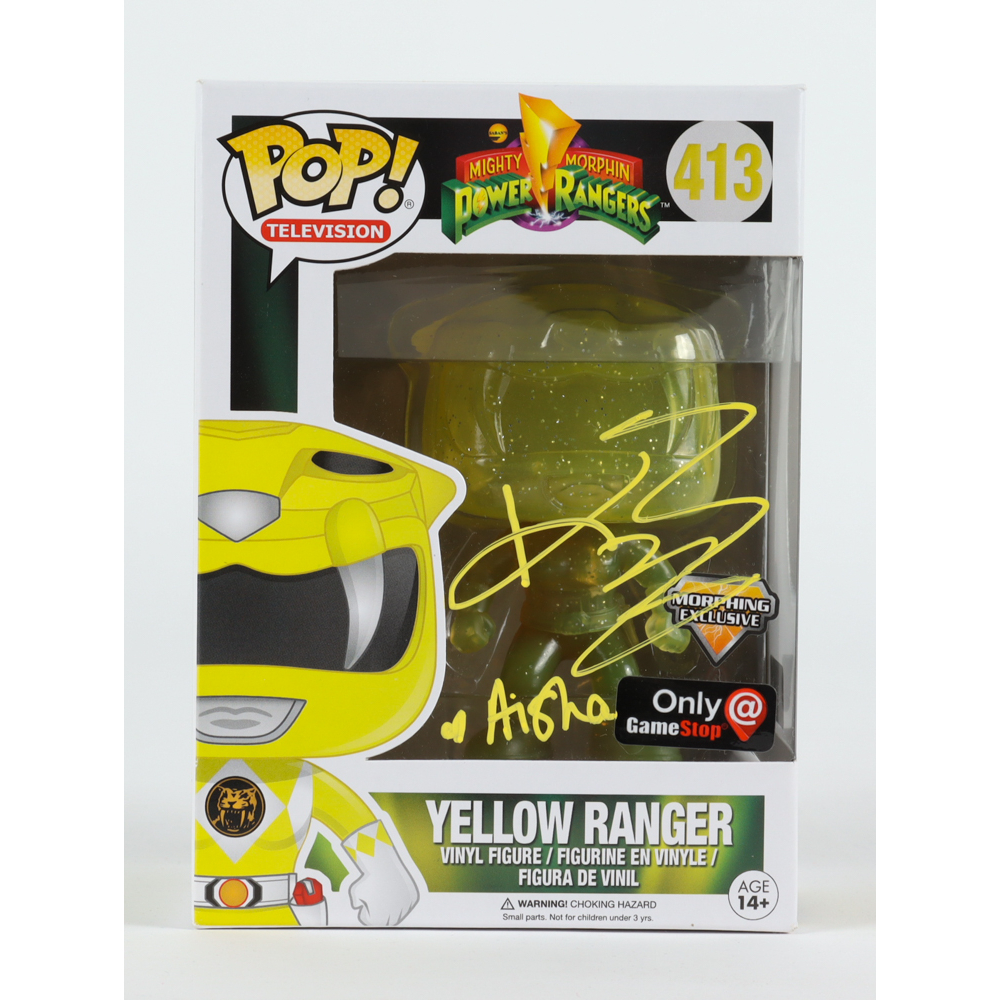 Karan Ashley Signed "Mighty Morphin Power Rangers" #413 Yellow Ranger ...