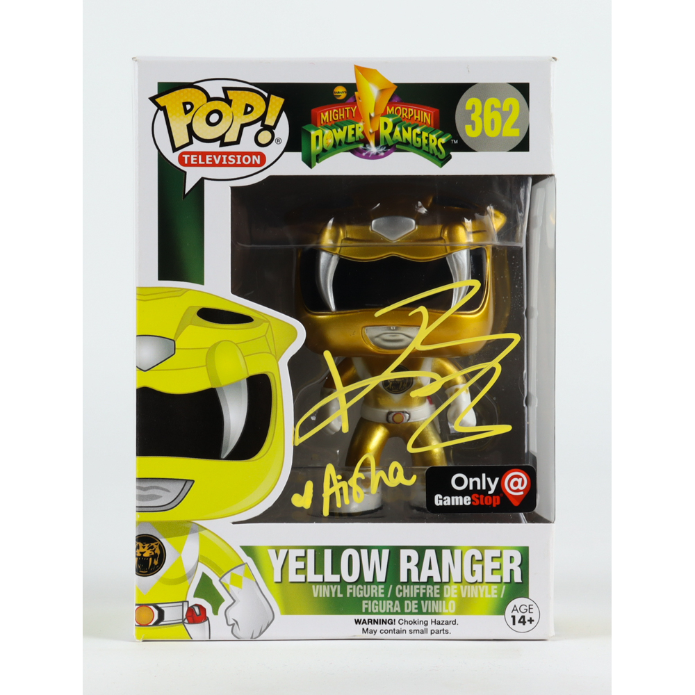 Karan Ashley Signed "Mighty Morphin Power Rangers" #362 Yellow Ranger ...