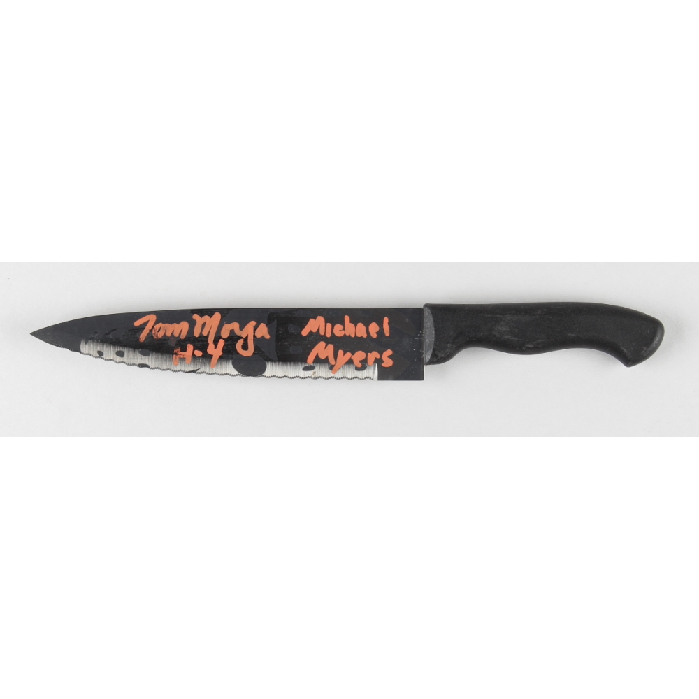 Tom Morga Signed "Halloween" Steel Knife Inscribed "H-4" & "Michael ...