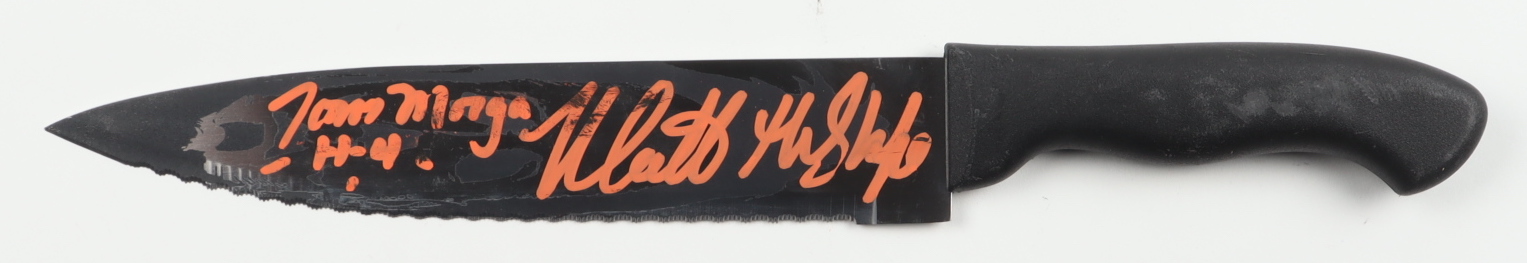 Nick Castle & Tom Morga Signed "Halloween" Steel Knife Inscribed "H-4 ...