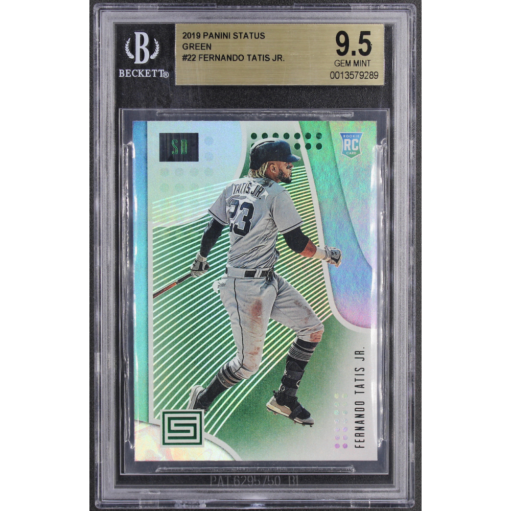 Fernando Tatis Jr. 2019 Panini Status Green #22 (BGS 9.5) | Pristine ...