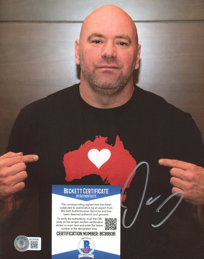 Dana White Signed UFC 8x10 Photo (Beckett COA) | Pristine Auction