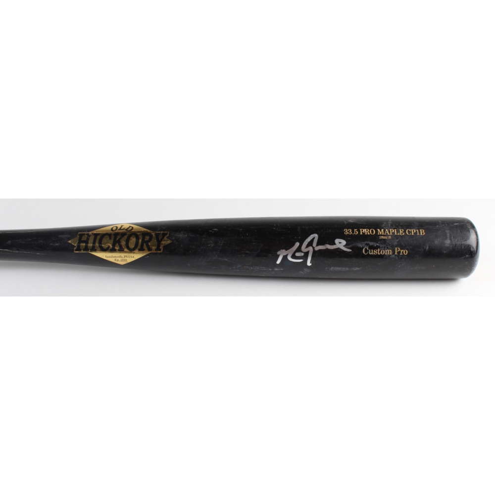 Mark Grace Signed Game-Used Old Hickory Baseball Bat (JSA Hologram ...