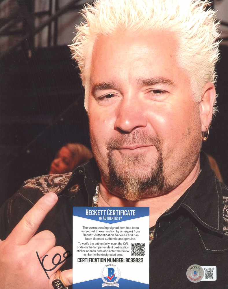Guy Fieri Signed 8x10 Photo Inscribed "Keep Cookin'" (Beckett COA ...