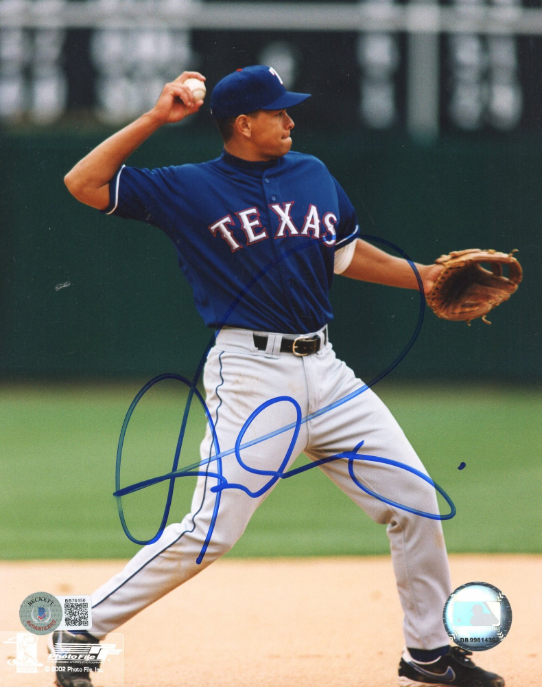 Alex Rodriguez Signed Rangers 8x10 Photo (Beckett COA) | Pristine Auction