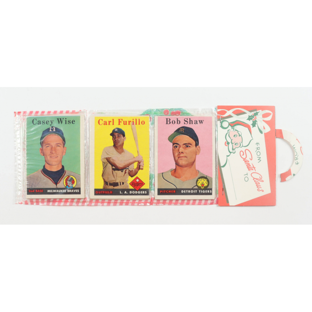 1958 Topps Baseball Holiday Fun Pack with (12) Cards | Pristine Auction