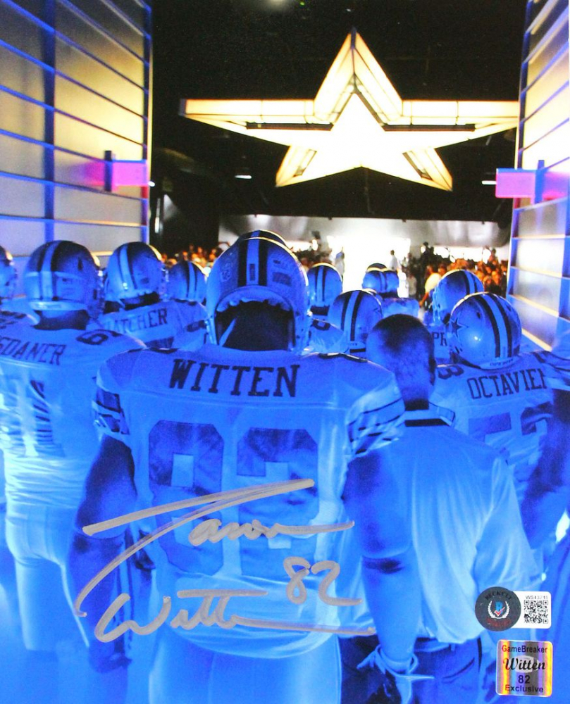 Jason Witten Signed Cowboys 8x10 Photo (Beckett & Witten) | Pristine ...