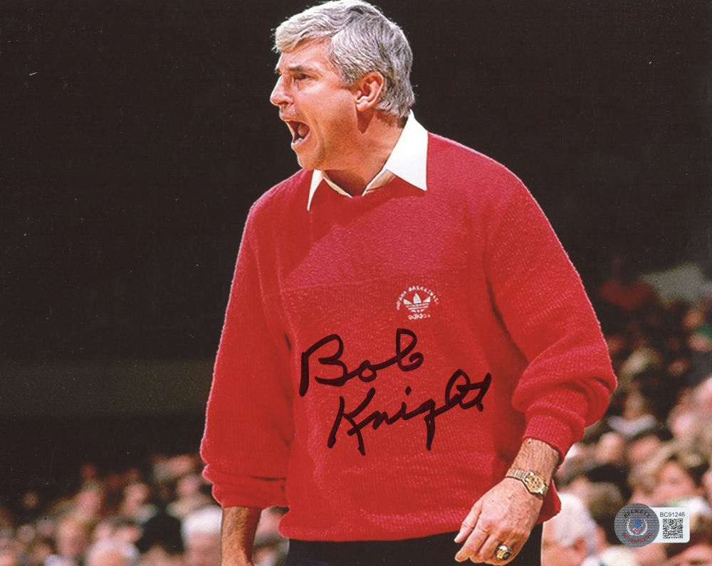 Bob Knight Signed Indiana Hoosiers 8x10 Photo (Beckett) | Pristine Auction