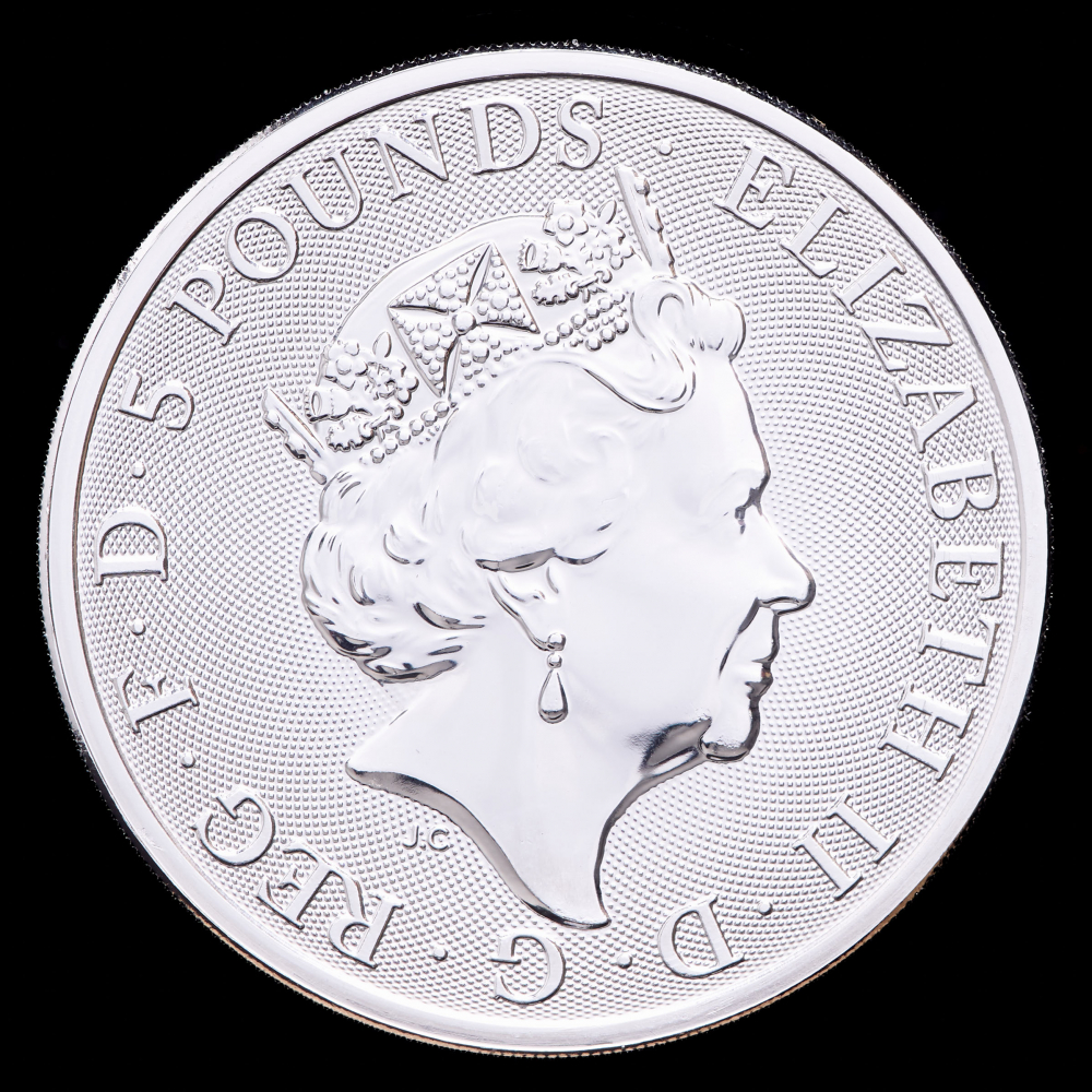 2021 British Silver Queen’s Beast Collection 2 oz .999 Fine Silver Coin ...