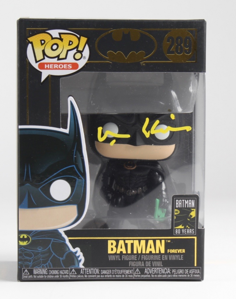 Val Kilmer Signed Batman #289 Batman Forever Funko Pop! Vinyl Figure ...